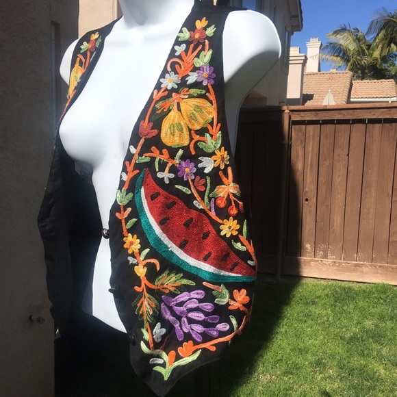 Moda International | Tops | Amazing Embroidered Artisan Craft Moda Intl ...